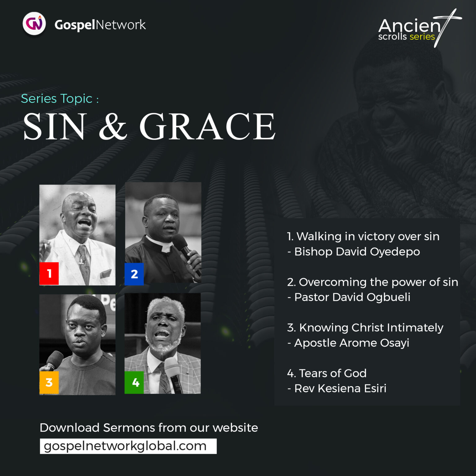 SIN AND GRACE | ANCIENT SCROLL SERIES - gospelnetworkglobal.com